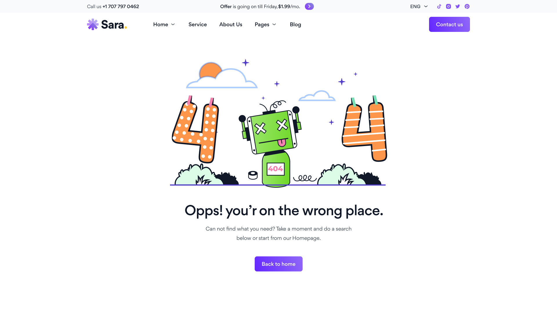 Sara - Multipurpose Business Figma Template by DesignsLab | ThemeForest